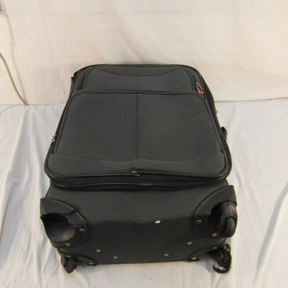 Accessories | Concourse Green Black Rolling Luggage Suitcase Broken ...